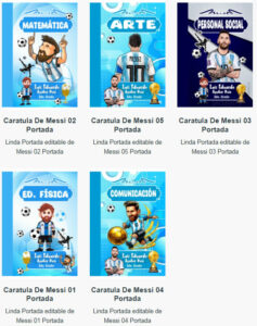 Portadas para Cuadernos de Messi Editables – Para Escolares
